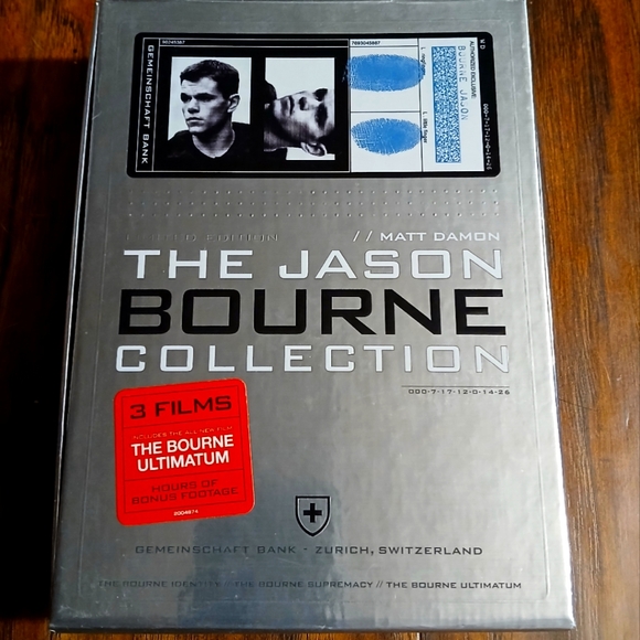 Universal | Media | The Jason Bourne Collection Box Set On Dvd | Poshmark
